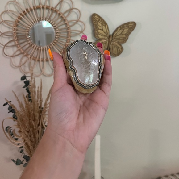 Other | Vintage Agate Paper Rock Paperweight | Poshmark